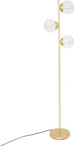 Stojací lampa COL, zlatá koule, výš, 162 cm