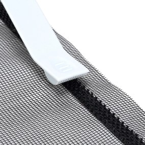 Dekodum Síťka na okno 140 cm x 160 cm, barva síťe: černá, pevná, sklolaminát, jemná síťka
