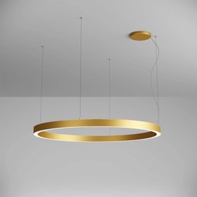 Arelux AM04NW SGD Xambit, zlaté závěsné kruhové svítidlo, 97W LED 4000K, prům. 154cm