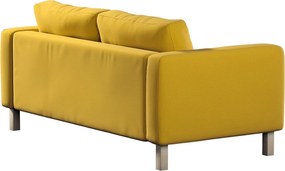 Potah na pohovku IKEA  Karlstad 2-místná, nerozkládací, krátký barva žlutá látka sametová