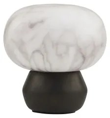 Lucerna na LED svíčku Fog Black / Marble 15,5 cm House Doctor