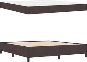 Postel s boxspringem Tmavě hnědá 180 x 200 cm textil 3398881