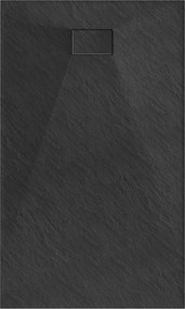 Mexen Hugo, SMC obdélníková sprchová vanička 140 x 70 cm, černá matná, 42707014