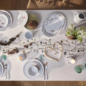 Porcelánový tác s vánočním motivem 27x34 cm Hammershøi Christmas – Kähler Design