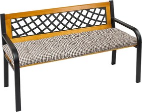 Bellatex Sedák na lavici prošívaný Hnědá 40x150 cm