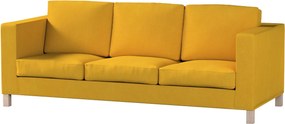 Potah na pohovku IKEA  Karlanda 3-místná nerozkládací, krátký barva žlutá látka pletený vzor
