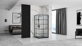 Rea Concept, sprchový kout 80x100 cm + bílá sprchová vanička Savoy, KPL-K1005