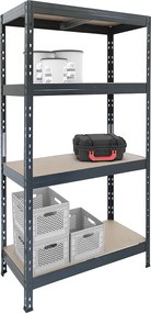 Regál na vysoké zatížení RIVET PRO ocelový rošt 360 kg/police