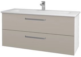 Dřevojas Koupelnová skříň GIO SZZ2 120 Varianta: M05 Béžová mat / Úchytka T03 / M05 Béžová mat
