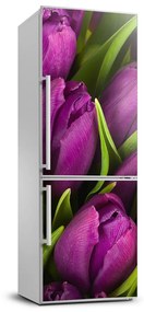 Wallmuralia Nálepka fototapeta Fialové tulipány 60x180 cm