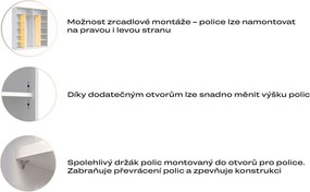 Skříň 4dveřová Bez zrcadel Super Mat Bílá série N Barton