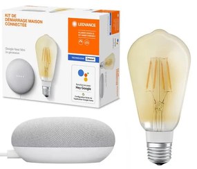 Ledvance | Ledvance - Inteligentní reproduktor Google Nest Mini + LED Žárovka SMART+ E27 2400K | P227146