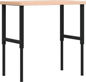 Pracovní stůl 100 x 60 x (73–99,5) cm masivní buk obdélníkový 3309683