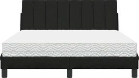 Postel s matrací Hanko černá 120 x 200 cm textil 3310519
