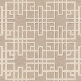 Vliesová tapeta hnědá geometrická 409246 / Vliesové tapety na zeď Kimono (0,53 x 10,05 m) Rasch