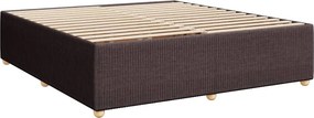 Rám postele bez matrace tmavě hnědý 180 x 200 cm textil 3284959
