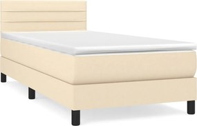 Box spring postel s matrací krémová 80 x 200 cm textil 3140094