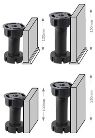 EXTOM Skříňka pro vestavbu SILVER D14 RU/2M 356 Korpus:: WHITE, Dvířka:: dub artisan