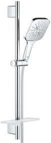 Grohe Rainshower SmartActive Cube - Sada sprchové hlavice 130 9,5 l/min, 3 proudy, tyče 60 cm a hadice, chrom 26584000