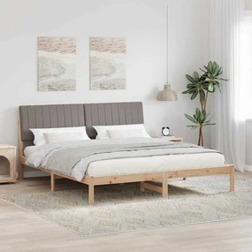 Rám postele s čelo Hnědá 180 x 200 cm Masivní borové dřevo 3394406