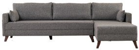Hanah Home Designová pohovka BELLA šedá pravá 275 cm 825BLC1502