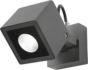 Nova Luce FOCUS šedá / Nástěnné svítidlo / 6 W / IP54