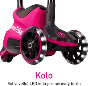 Xtend Scooter Ride-on pink - multifunkční koloběžka