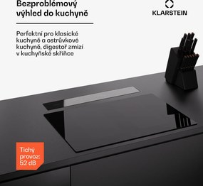 Klarstein Royal Flush Eco Slim 60, digestoř, 60 cm, 713 m³/h, A+