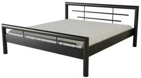 Nábytek ATIKA s.r.o. Kovová postel ROSE Povrchová úprava: černá/stříbrná, Rozměr: 80 x 200 cm