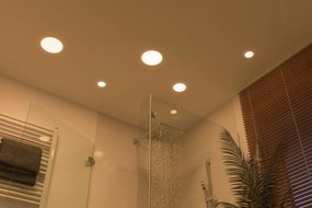 Paulmann 92388 Veluna VariFit, kulaté zápustné svítidlo, 8,5W LED 3000K, prům. 12,5cm, IP44