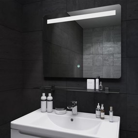 Kingsbath Lava Rada 80x65 koupelnové zrcadlo s LED podsvícením