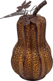Rezavá antik kovová dekorace dýně Pumpkin Rust - Ø 18*32 cm