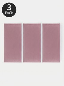 Sinsay - Obdélníkové čalouněné panely 3 pack - pastelová růžová