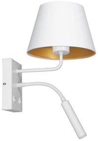 Nástěnná lampa ARDEN 1xE27/60W+1xG9/8W/230V bílá/zlatá