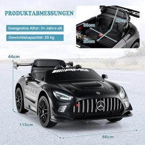 Costway Licencované auto pro děti Mercedes-AMG GT3 s dálkovým ovládáním 3