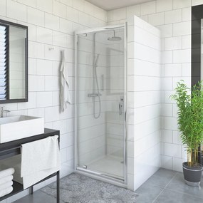 Roth Jednokřídlé sprchové dveře PXDO1N pro instalaci do niky Varianta: šířka: 100 cm, orientace: Univerzální, kód produktu: PXDO1N/1000 - 525-1000000-00-02, profily: brillant, výplň: transparent