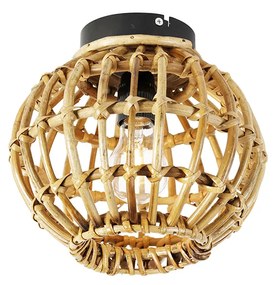 Venkovská stropní lampa bambusová 25 cm - Canna