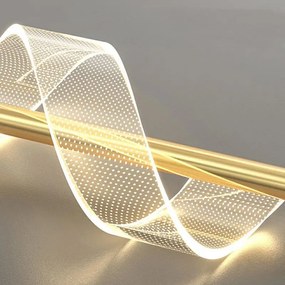 Toolight Toolight, LED stropní svítidlo 110cm, 3.6W, APP1550-CP, zlatá, OSW-05477