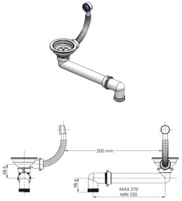 vidaXL Marketos Žulový kuchyňský dřez jednoduchý béžový