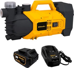 Riwall PRO RAJP 2820 20V SET - akumulátorové čerpadlo (s 4 Ah akumulátorem a nabíječkou)