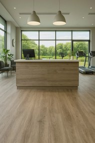 Beauflor, PVC podlaha - lino Texalino Supreme 900M Luxury Oak - dub, na míru, šíře 2m,3m,4m,5m, šedá, filc, chodba / předsíň