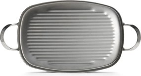 Oválná pánev ke grilování Plancha de Buyer MINERAL B 38x26cm vroubky