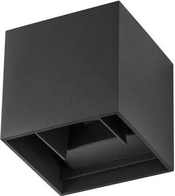 NV 847408 Venkovní nástěnné svítidlo COMO černý hliník LED 2x3W 3000K 220-240V nastavitelný úhel 0-90st. IP54 - NOVA LUCE