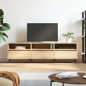 vidaXL TV skříňka 150 x 30 x 44,5 cm kompozitní dřevo [831253] Barva: bílá s vysokým leskem