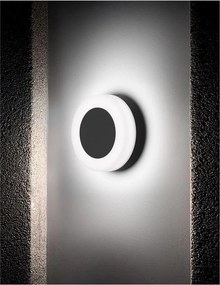 NV 9529713 Venkovní nástěnné svítidlo TUNE černý hliník a akryl LED 9W 3000K 100-240V 112st. IP65 - NOVA LUCE