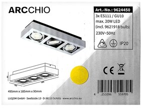 Arcchio | Arcchio - LED Stropní svítidlo RONKA 3xGU10/11,5W/230V | LW1237