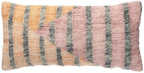Oranžovo-růžový bavlněný polštář DUTCHBONE HAMPTON 30 x 60 cm