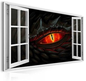 Malvis ® Obraz okno dračí oko Velikost (šířka x výška): 90x60 cm