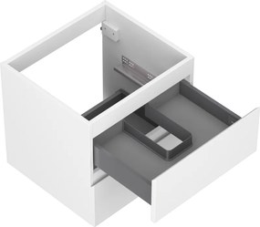 Mexen Orio, koupelnová skříňka 50 cm, 2 zásuvky, bílá matná, 91A10-05047-2-BFF01