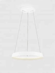 LED stmívatelný bílá designový lustr Ormi